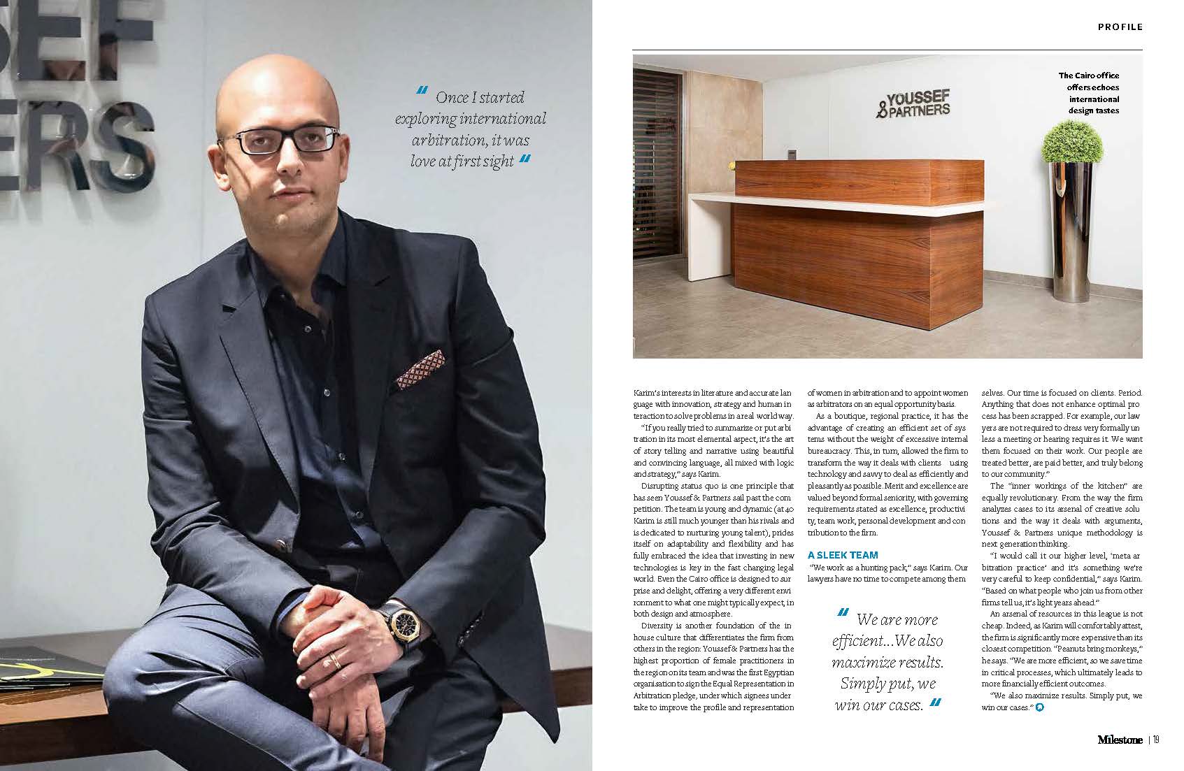 Karim A. Youssef's Influence: A Feature In Milestone Magazine